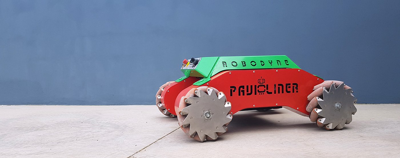 4WD Holonomic Robot with mecanum wheels – Robodyne