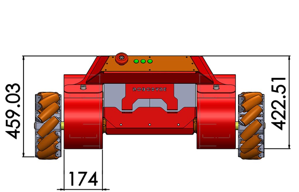 4WD Holonomic Robot with mecanum wheels – Robodyne
